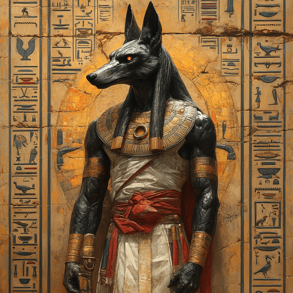 Anubis Egyptian God Who Guides Souls To The Afterlife