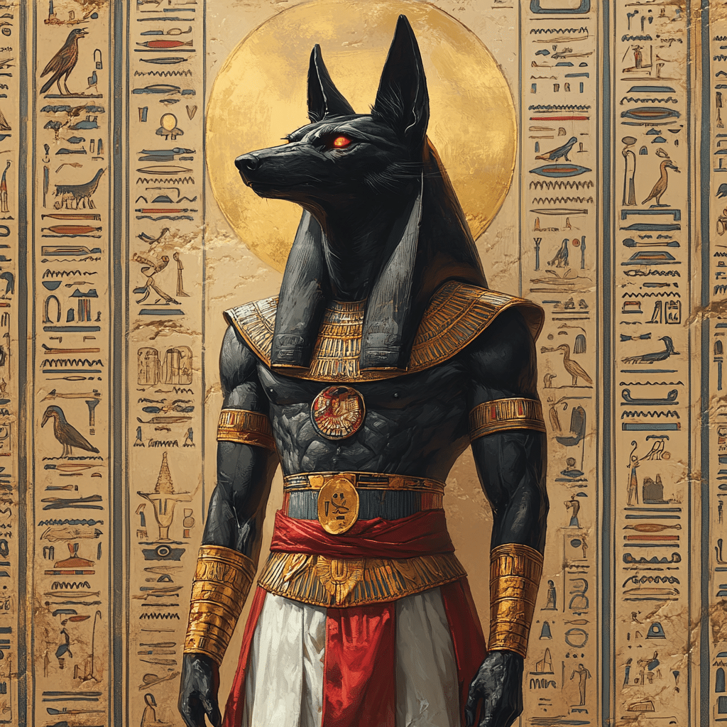 Anubis Egyptian God Who Guides Souls To The Afterlife