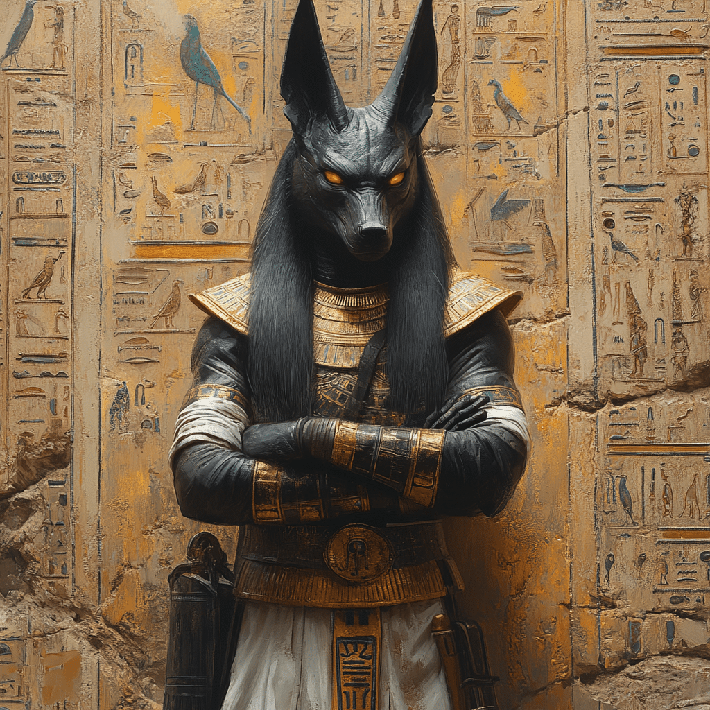 Anubis Egyptian God Who Guides Souls To The Afterlife