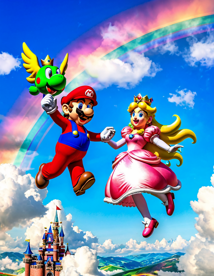 Princess Peach And Mario The Extraordinary Adventure Awaits