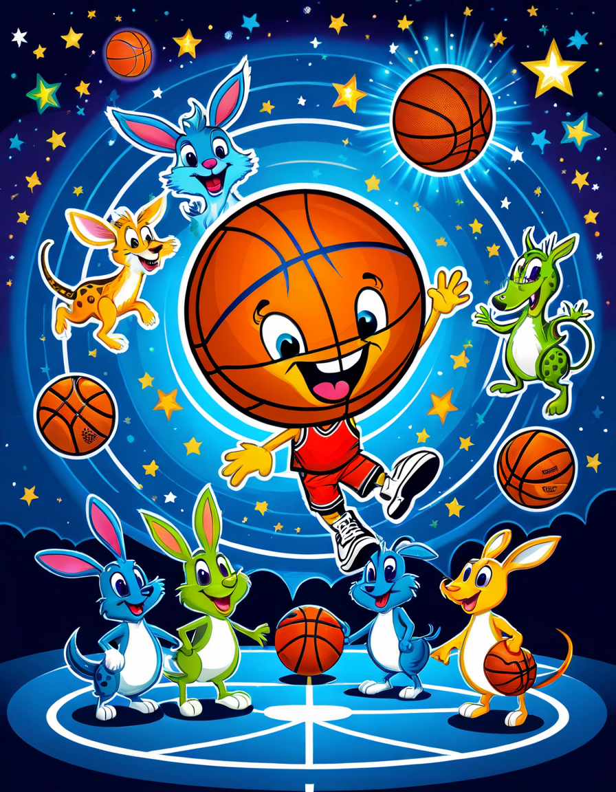 Basketball Cartoon That Redefines Fun And Friendship