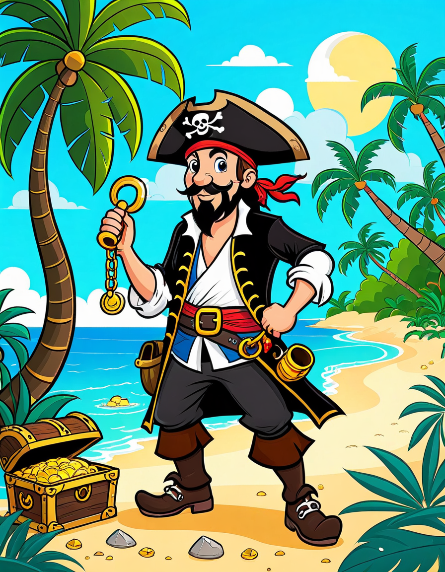 Cartoon Pirate Captivates Fans With Bold Adventures And Charm